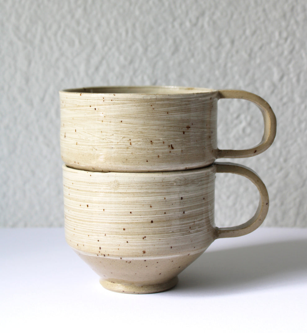 Straight Line Slip Striped Mug Set – Chris Duncan Pottery
