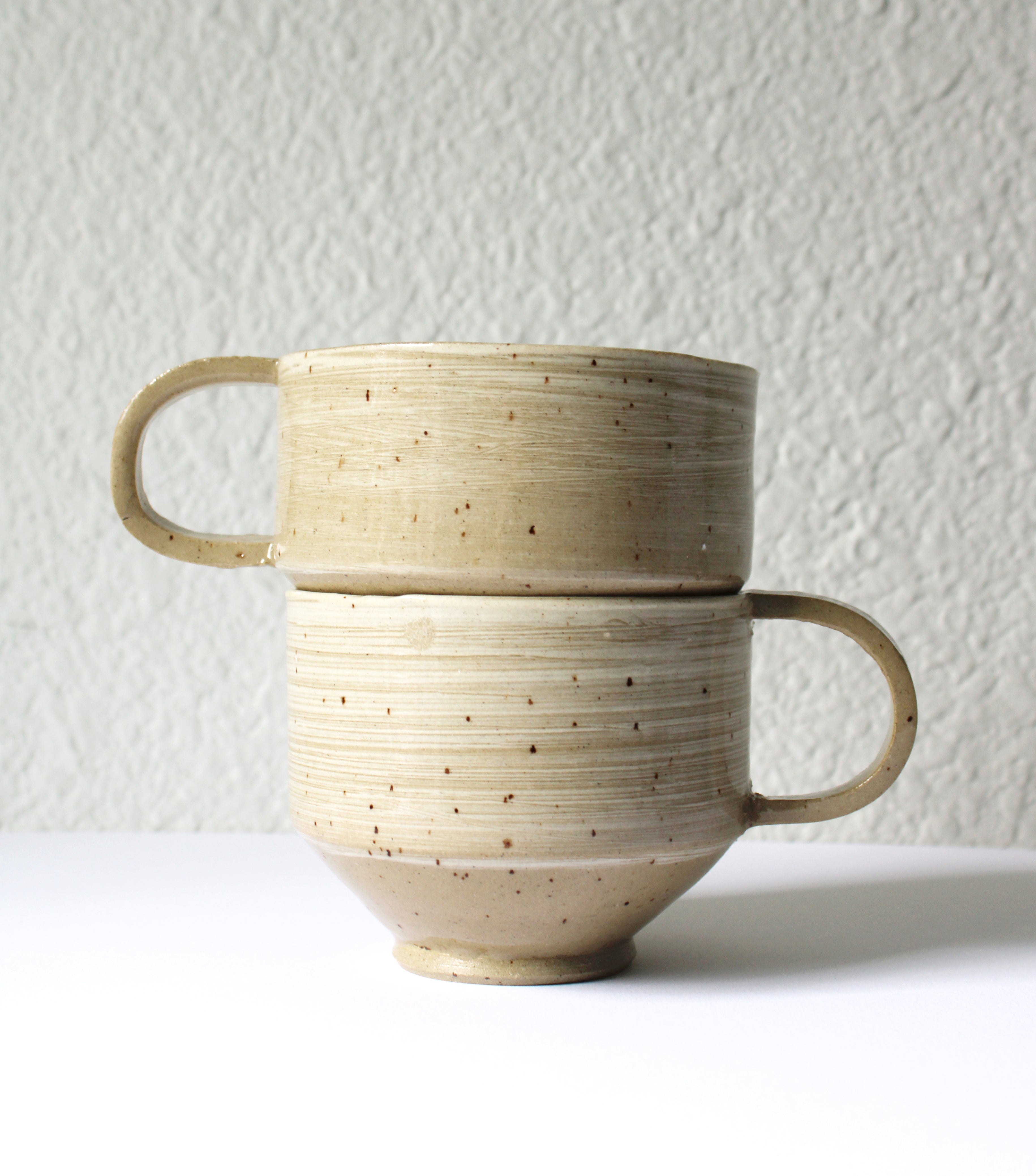 Straight Line Slip Striped Mug Set – Chris Duncan Pottery